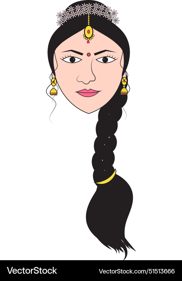 Woman face Royalty Free Vector Image - VectorStock