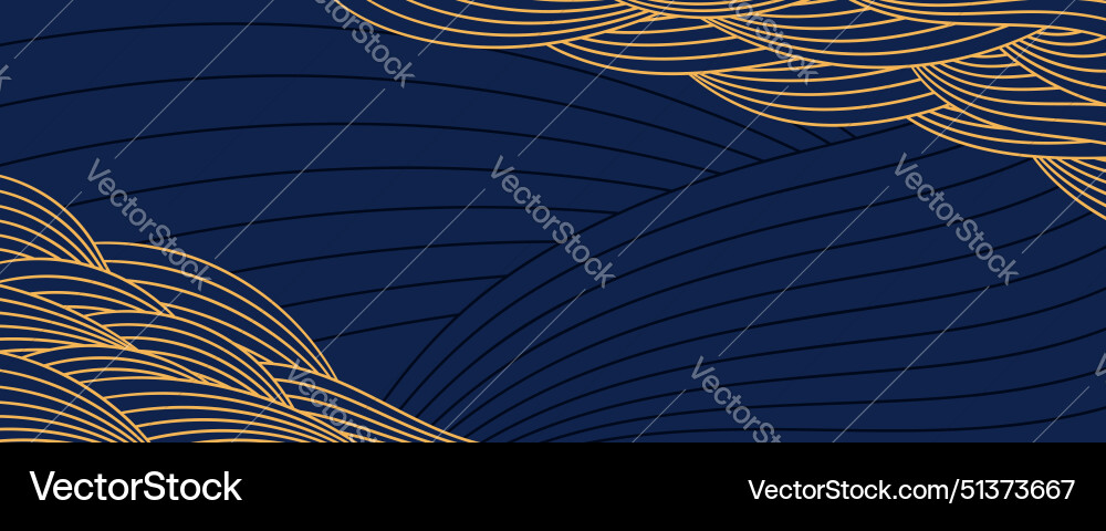 Clouds waves curved lines abstract background Vector Image