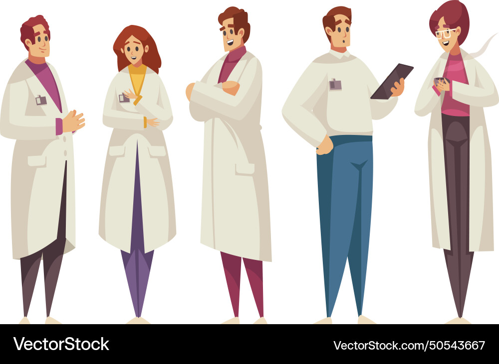 Doctors cartoon Royalty Free Vector Image - VectorStock