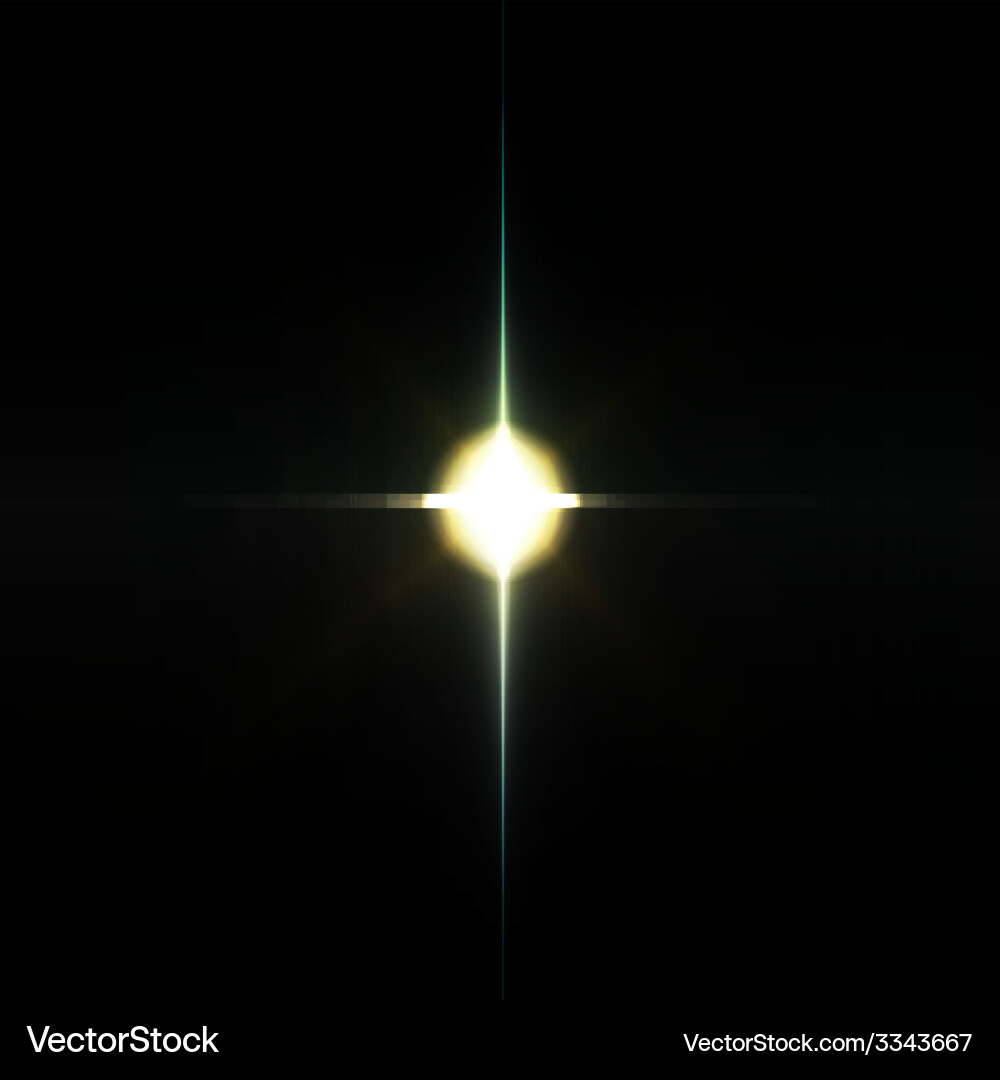 Dynamic Lens Flare Effect Royalty Free Vector Image