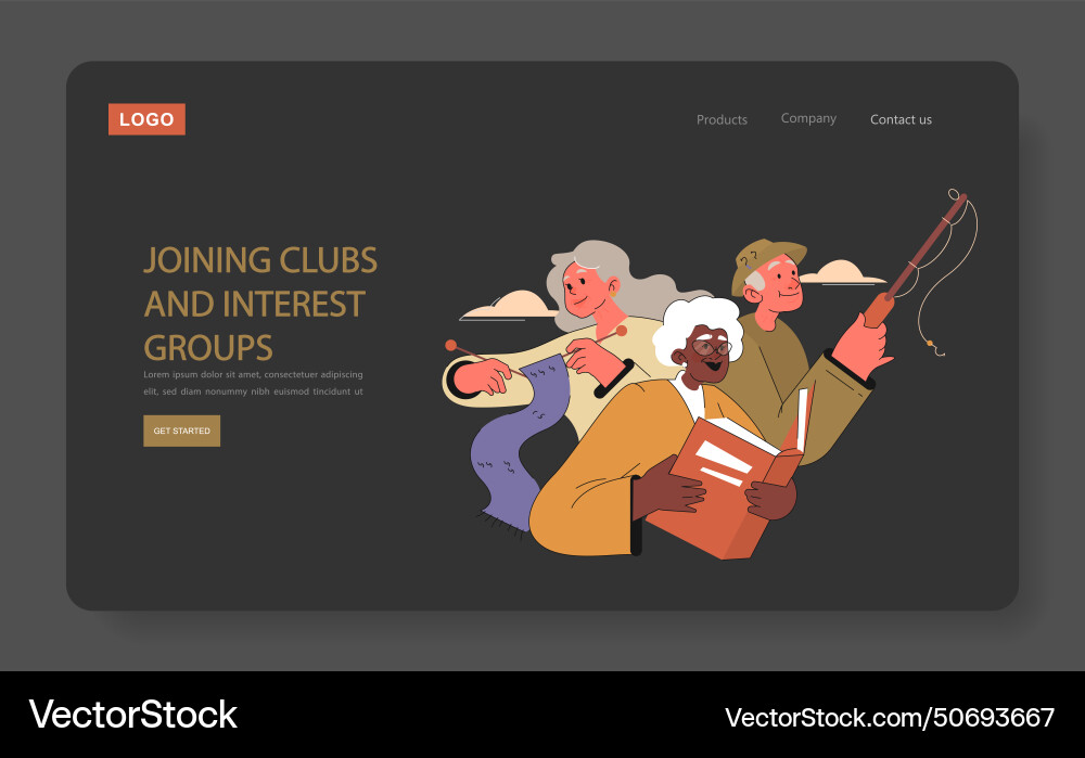 Joining clubs and interest groups concept Vector Image