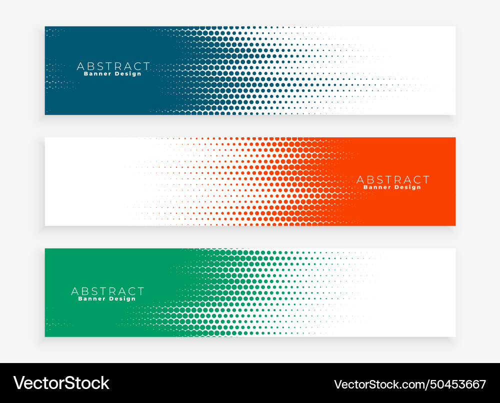 Set of three corporate web backdrop template Vector Image