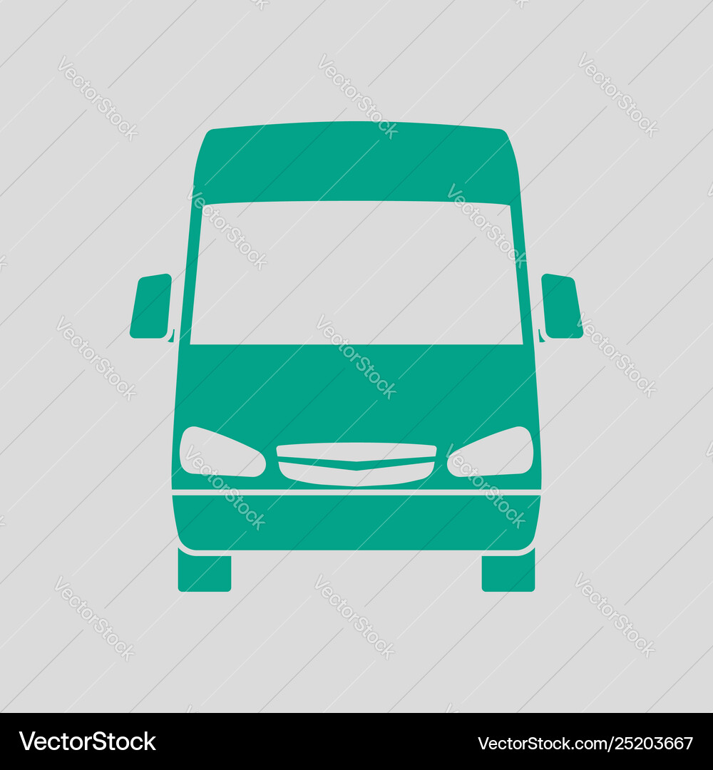 Van icon front view Royalty Free Vector Image - VectorStock