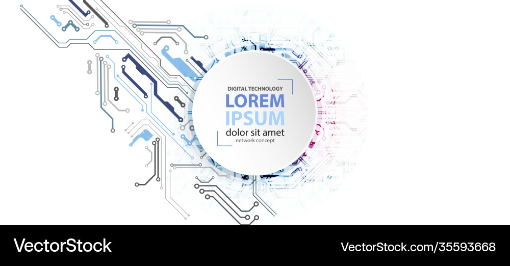 Bright technological background a creative idea Vector Image