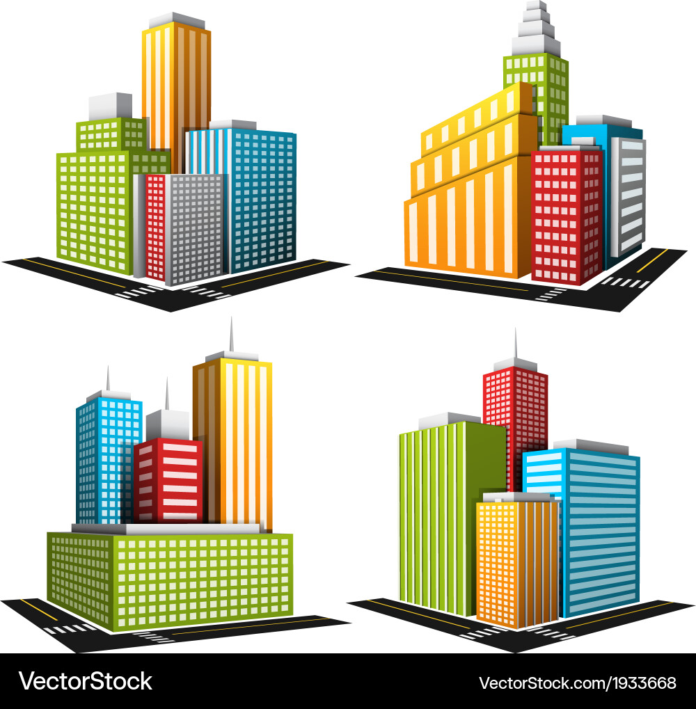 Buildings Royalty Free Vector Image - VectorStock