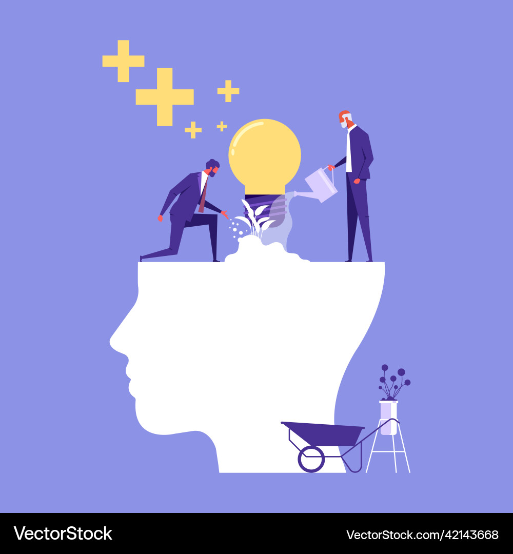 Personal growth-self improvement and self Vector Image