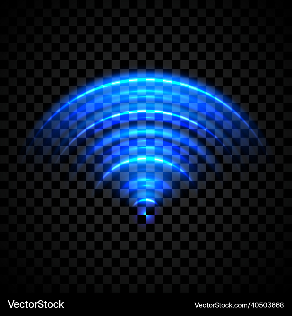 Sensor effect radar sensing system sonar waves Vector Image