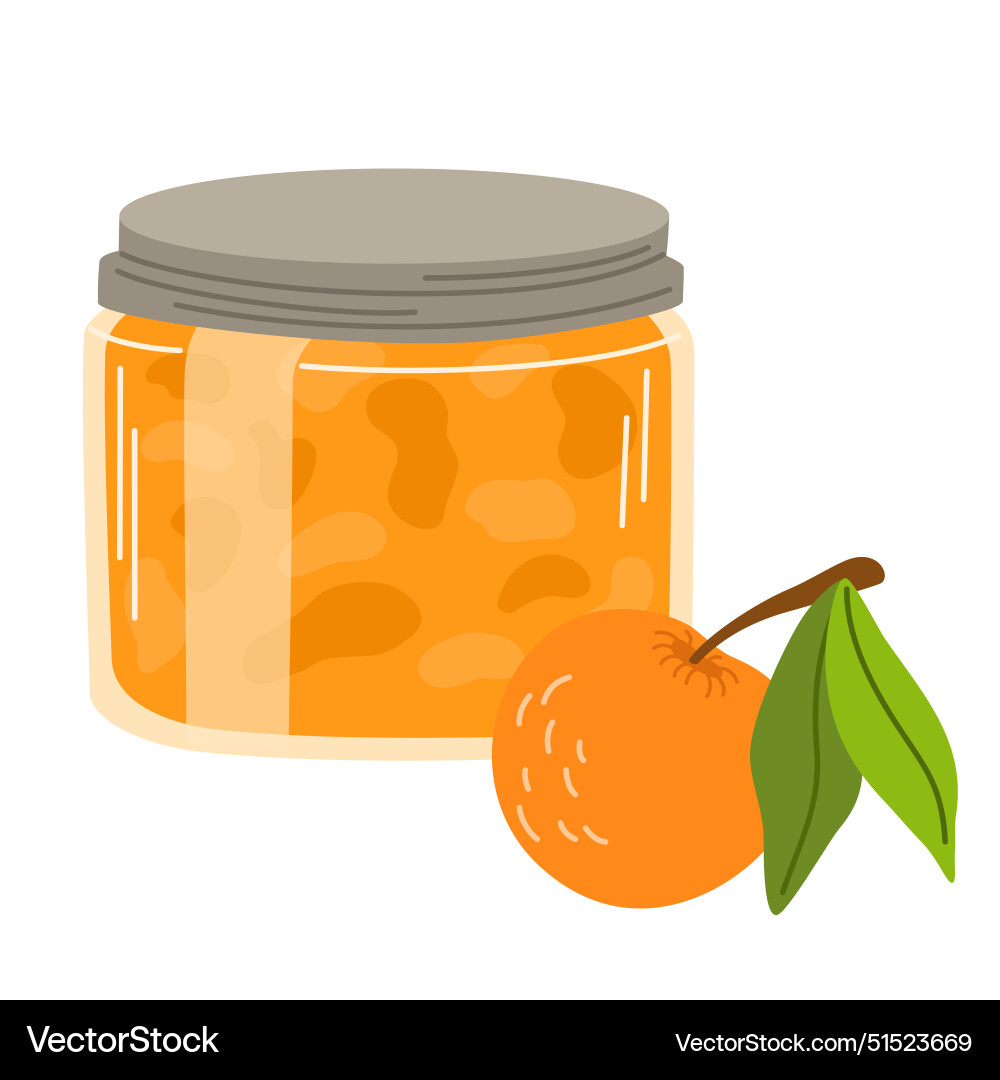 1928 jam orange Royalty Free Vector Image - VectorStock