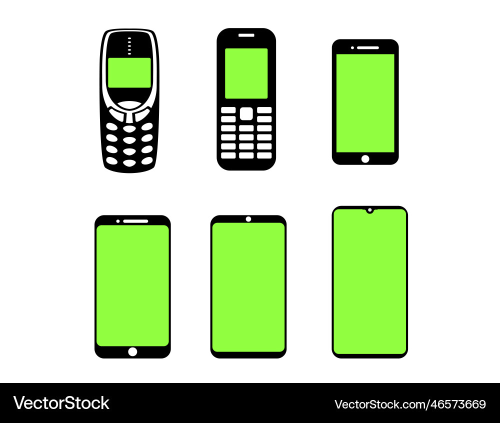 Various types of hp Royalty Free Vector Image - VectorStock