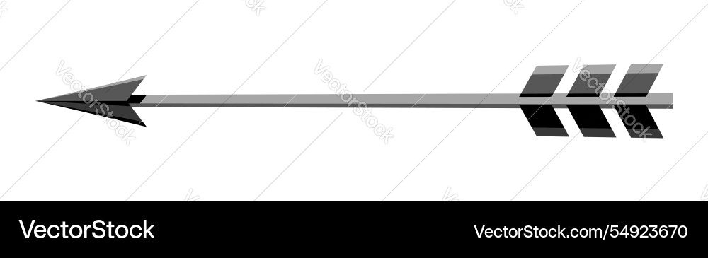 Medieval arrow flat icon Royalty Free Vector Image