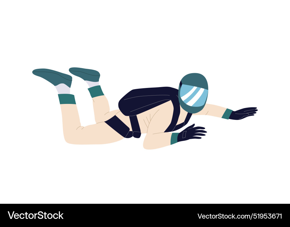 Happy man cartoon character in protective suit Vector Image