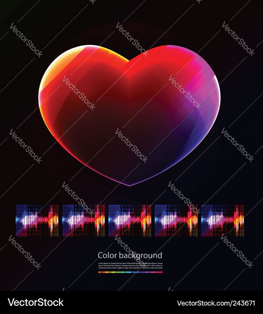Heart background Royalty Free Vector Image - VectorStock