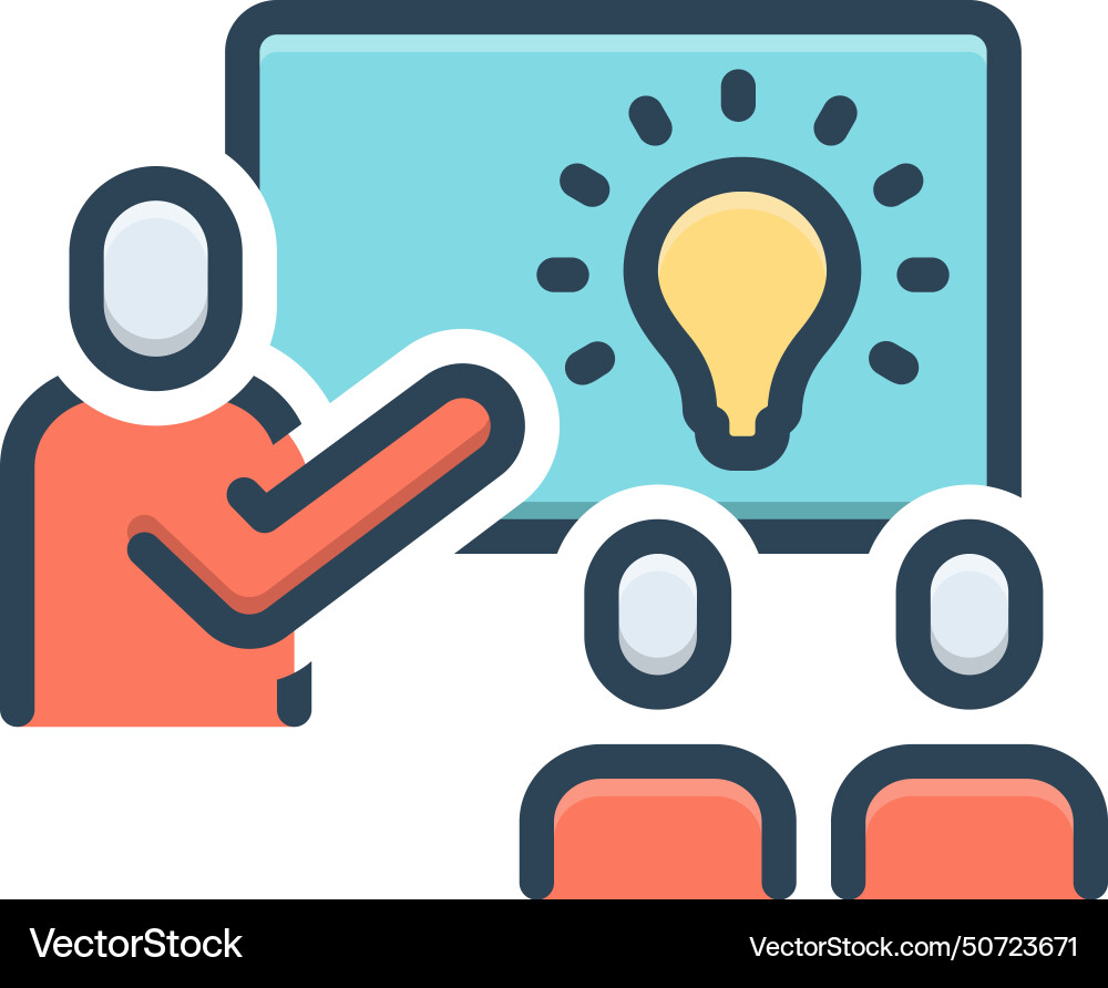 Idea presentation Royalty Free Vector Image - VectorStock