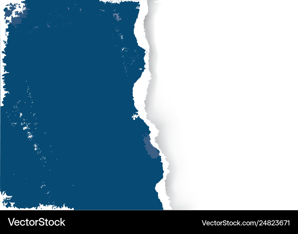 Ripped Blue Paper Background Royalty Free Vector Image