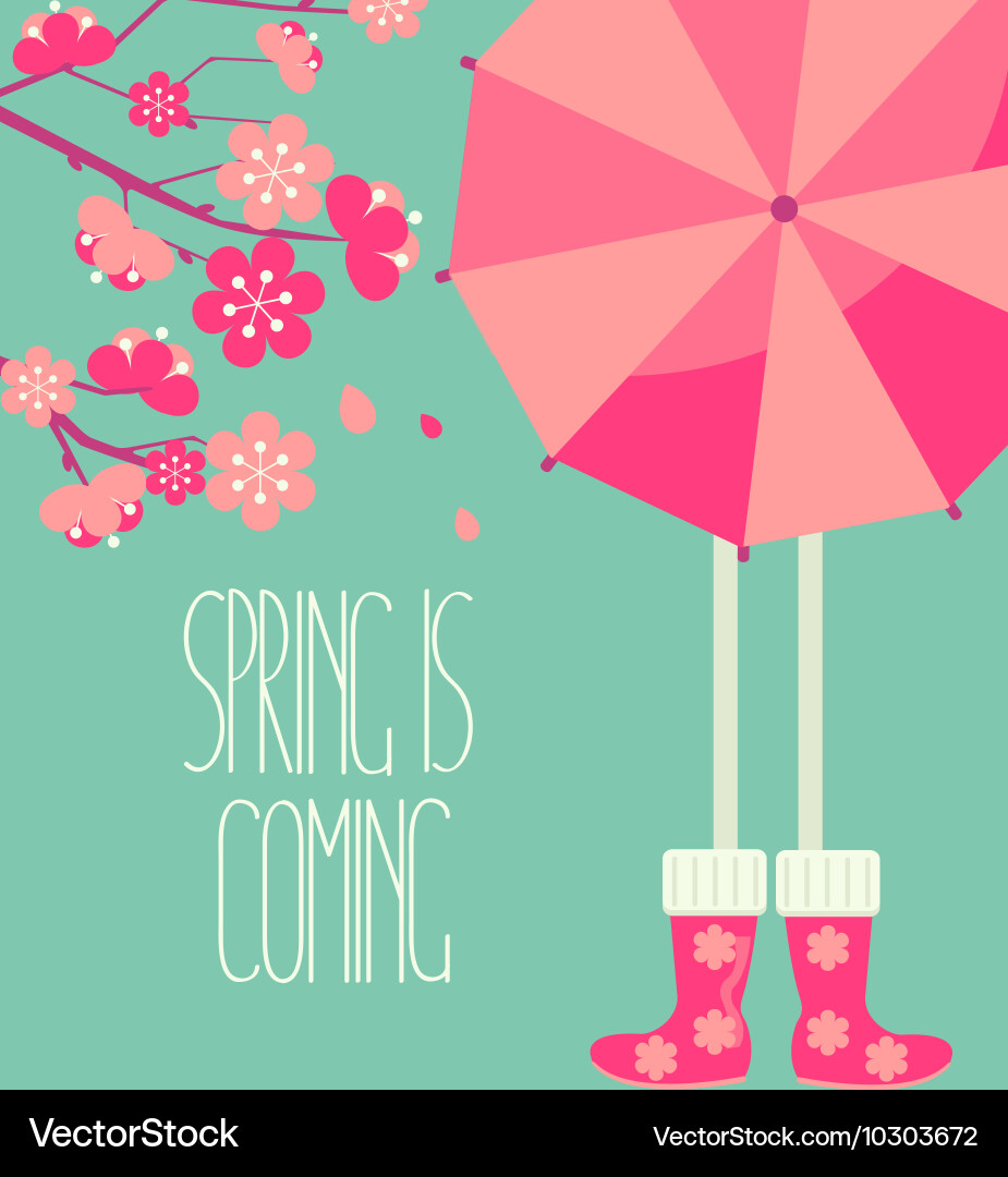 A spring season Royalty Free Vector Image - VectorStock