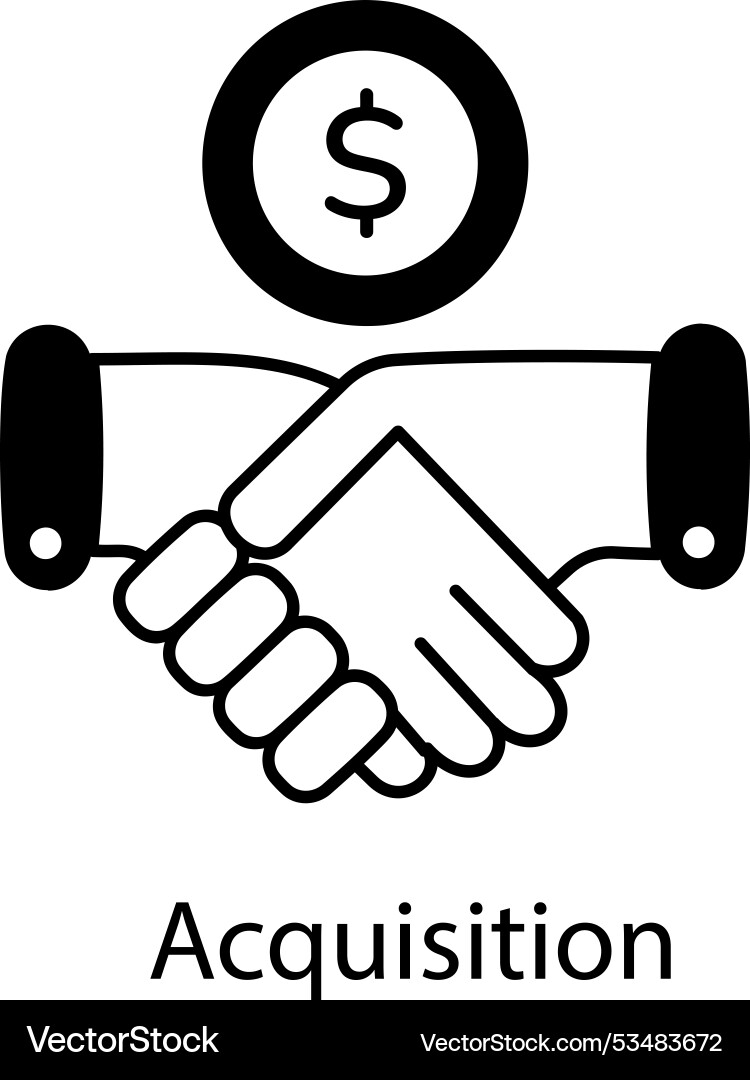 Acquisition Royalty Free Vector Image - VectorStock