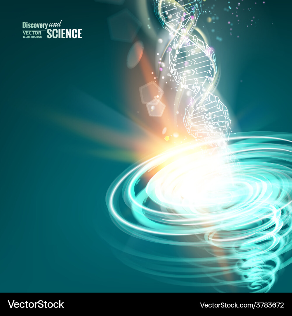 DNA Energy Tornado Concept Royalty Free Vector Image