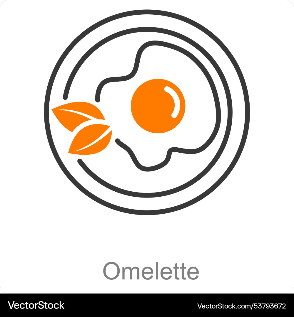 Omelette Royalty Free Vector Image - VectorStock