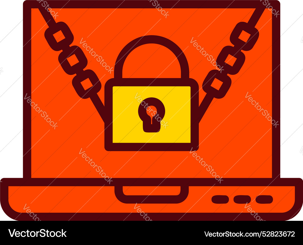 Ransomware icon design Royalty Free Vector Image
