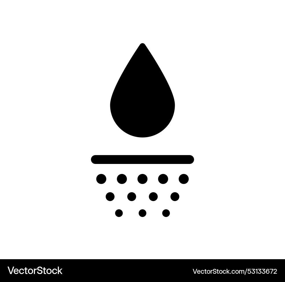 Water absorbent icon skin deep hydration symbol Vector Image