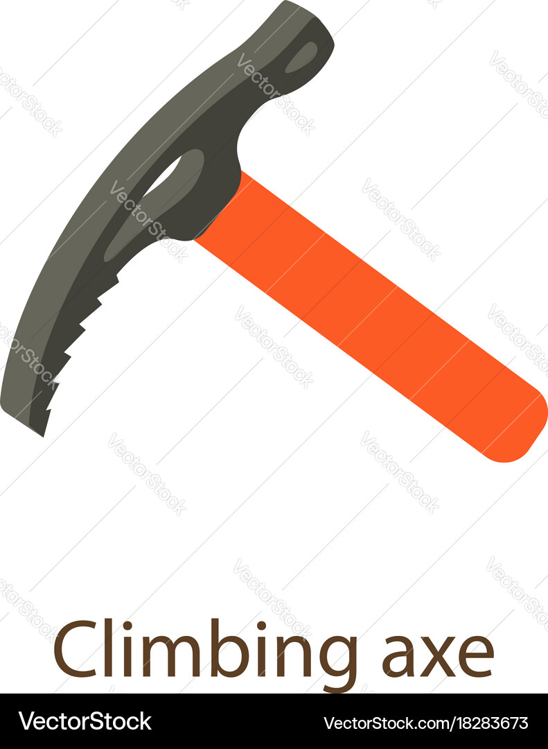 Climbing axe icon isometric style Royalty Free Vector Image