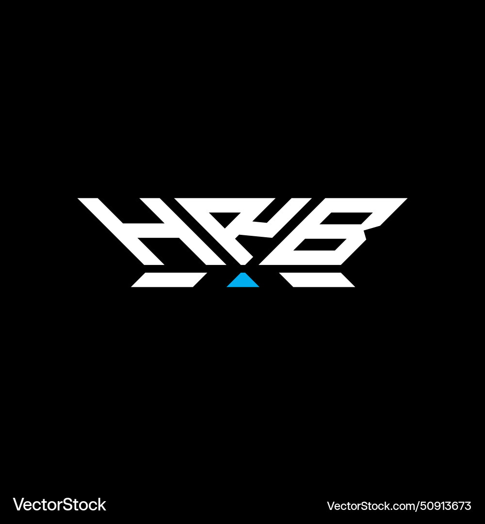 Hrb letter logo design simple and modern Vector Image
