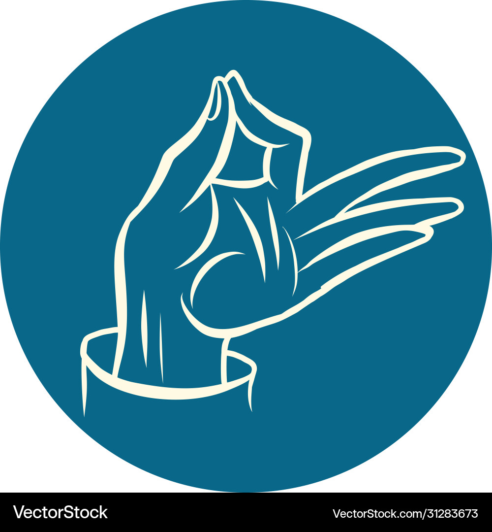 Snap click fingers hand gesture Royalty Free Vector Image