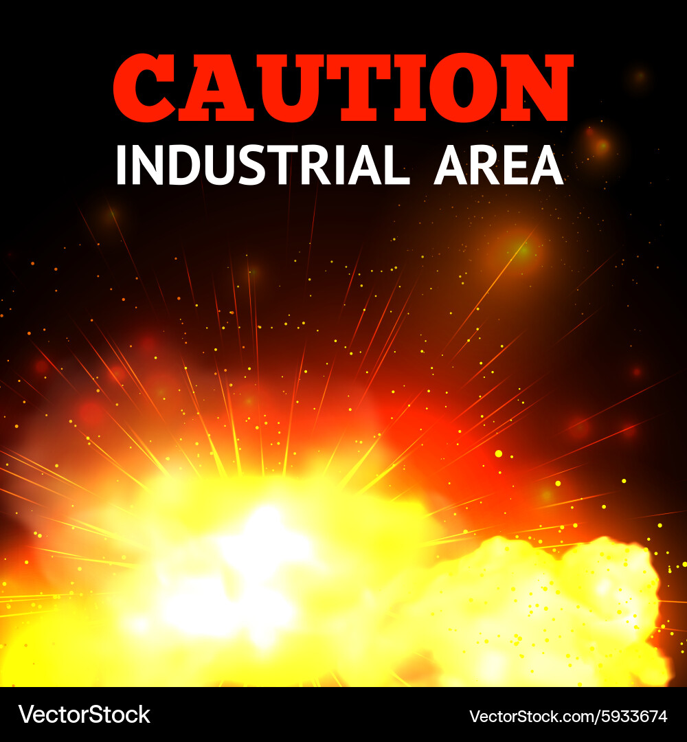 Dynamic Fire Explosion Background Royalty Free Vector Image