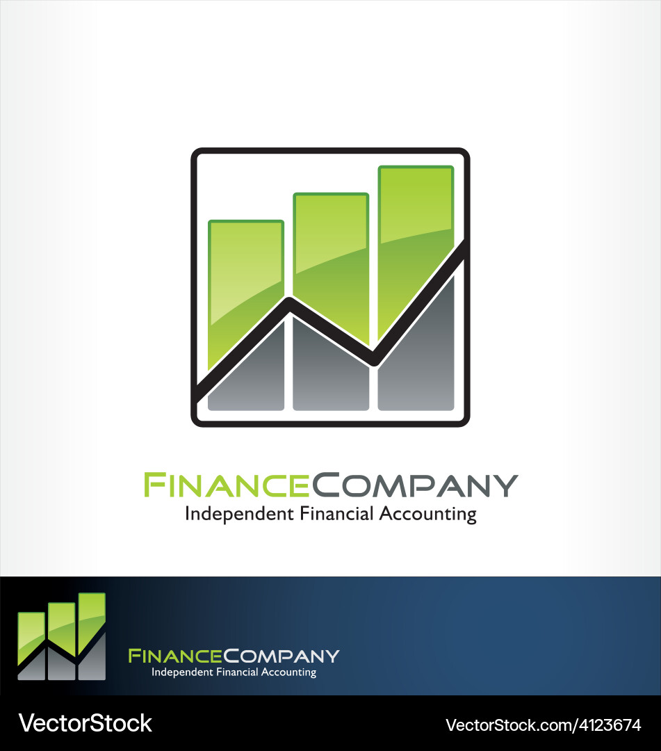 Finance logo Royalty Free Vector Image - VectorStock