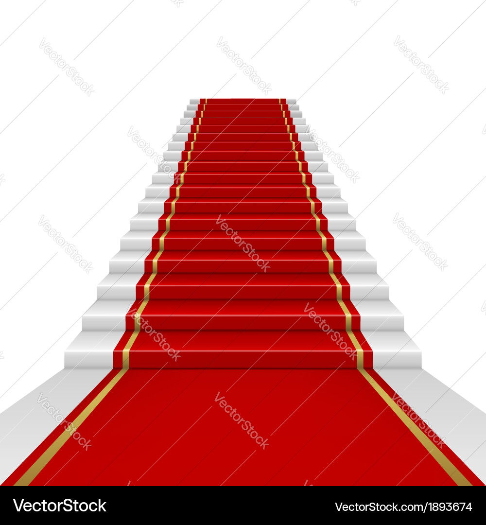 Red carpet Royalty Free Vector Image - VectorStock