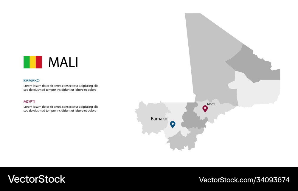 Zimbabwe map infographic template slide Royalty Free Vector