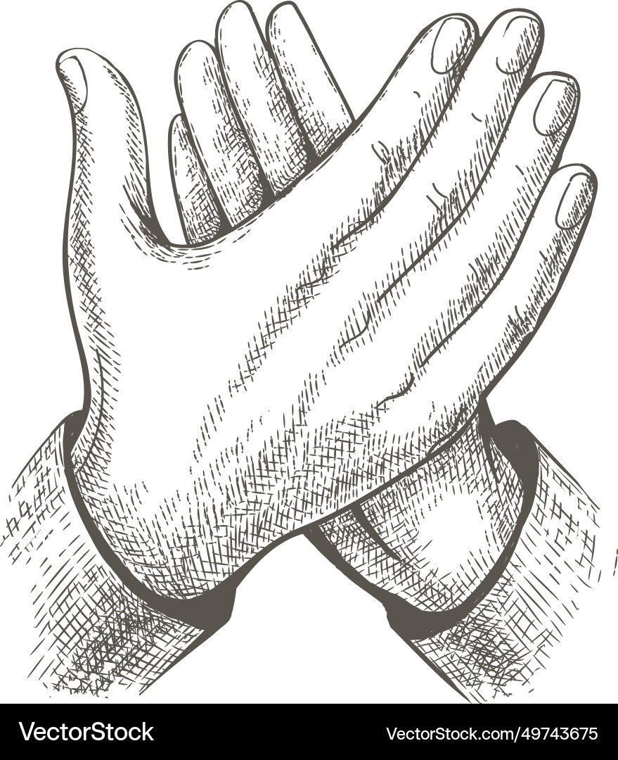 Applause sketch Royalty Free Vector Image - VectorStock