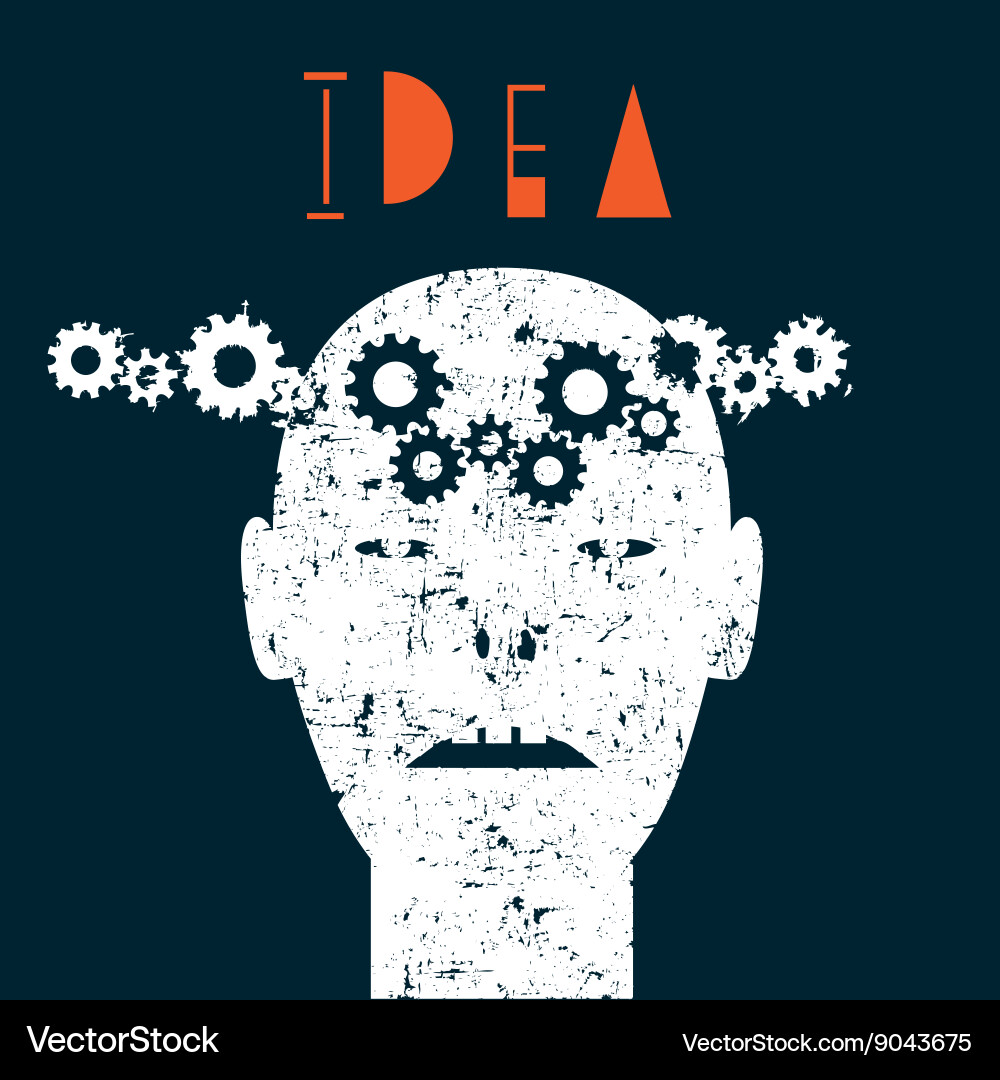 Creative of human idea Royalty Free Vector Image