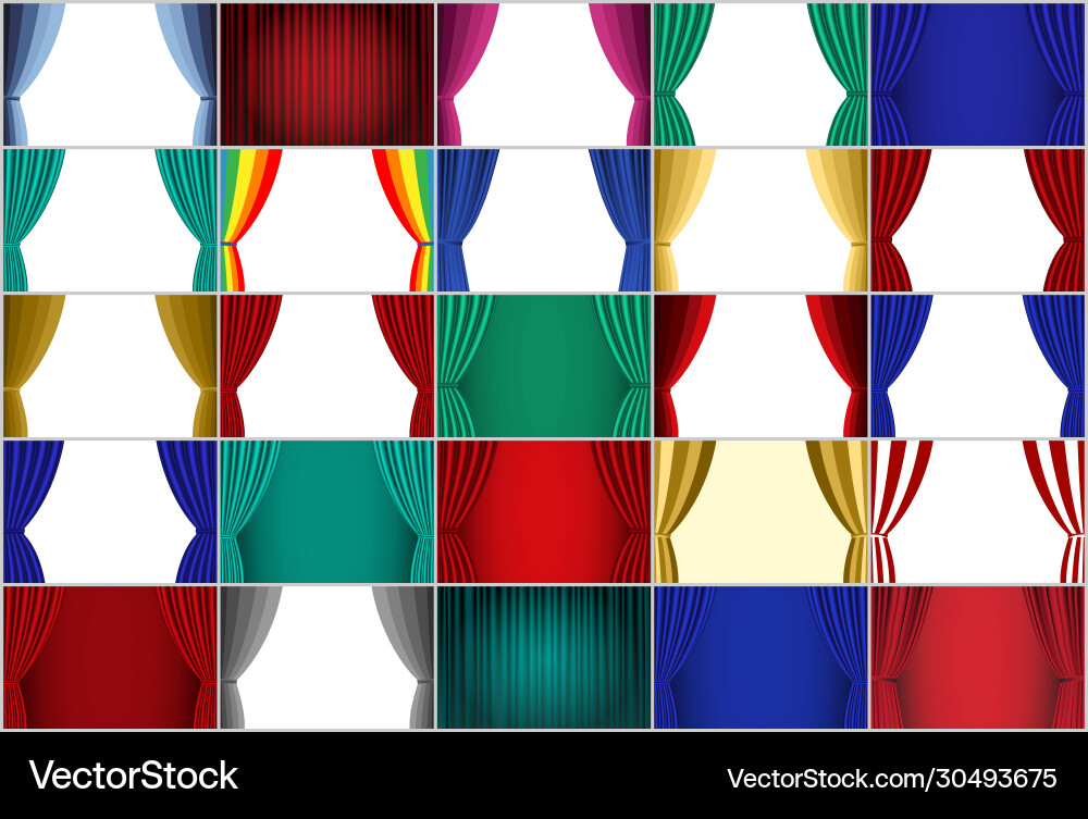 Curtain opened Royalty Free Vector Image - VectorStock