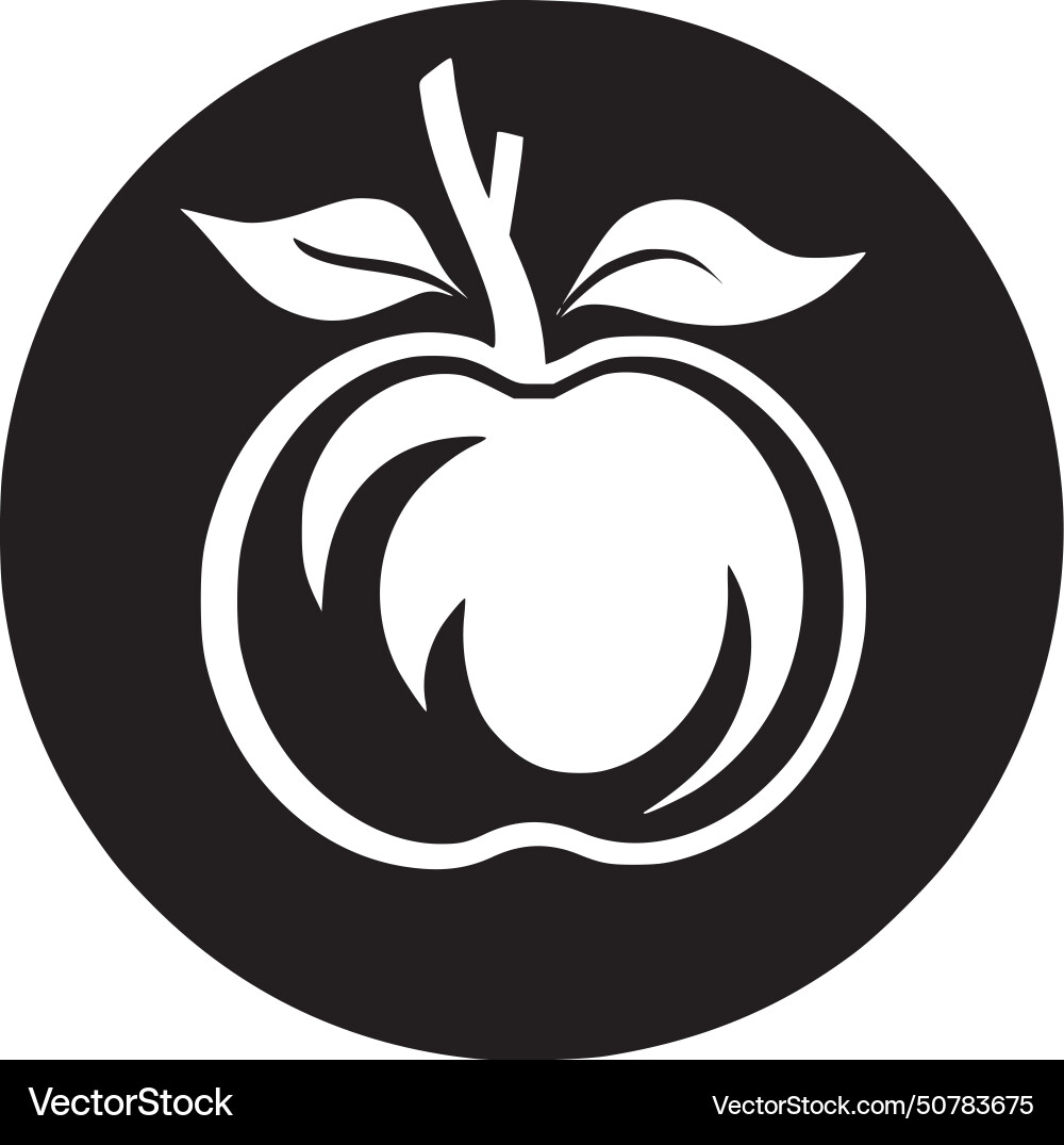 Fall - minimalist and flat logo Royalty Free Vector Image