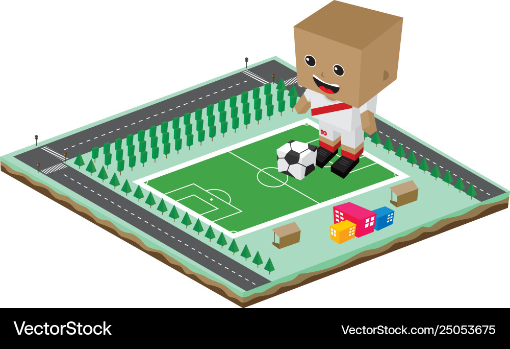 Soccer league player cartoon – Royalty-Free Vector | VectorStock