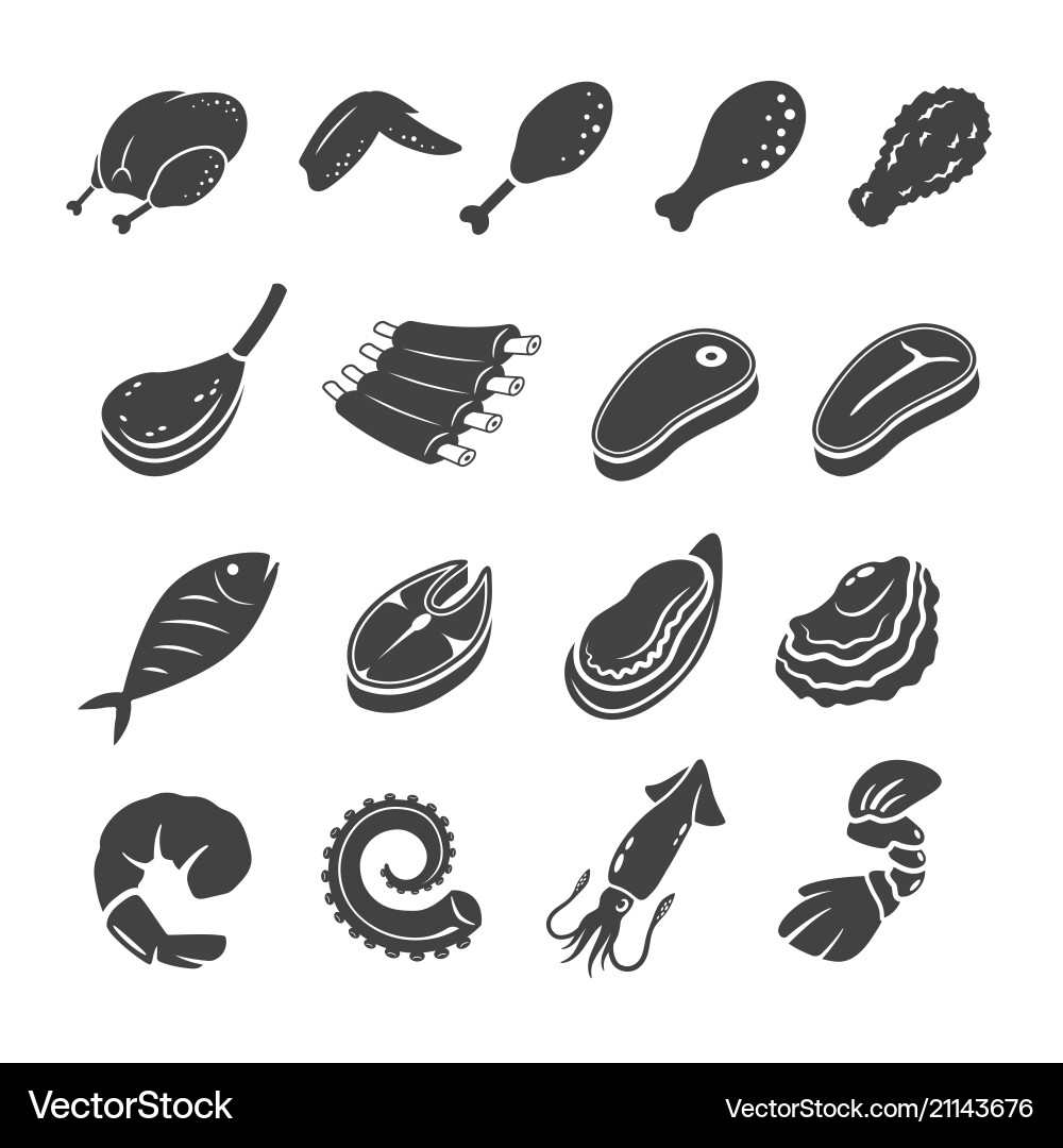 Cooking meat icon Royalty Free Vector Image - VectorStock