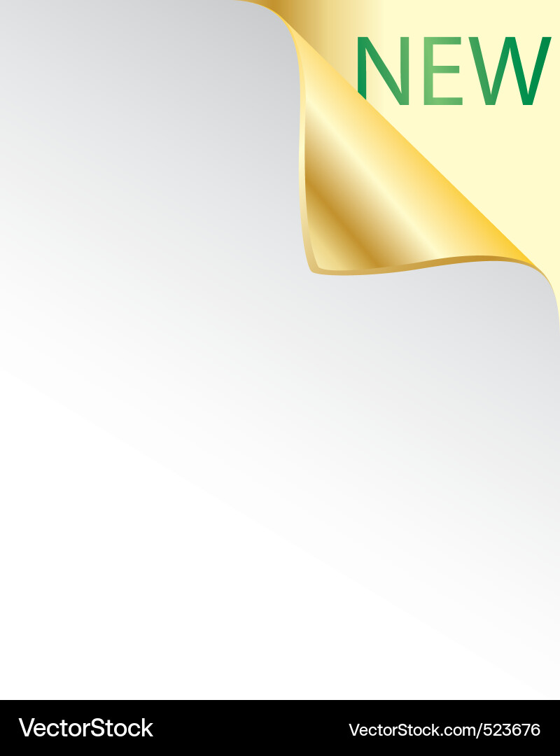 Curled page corner Royalty Free Vector Image - VectorStock