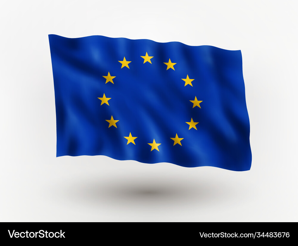 Flag european union Royalty Free Vector Image - VectorStock