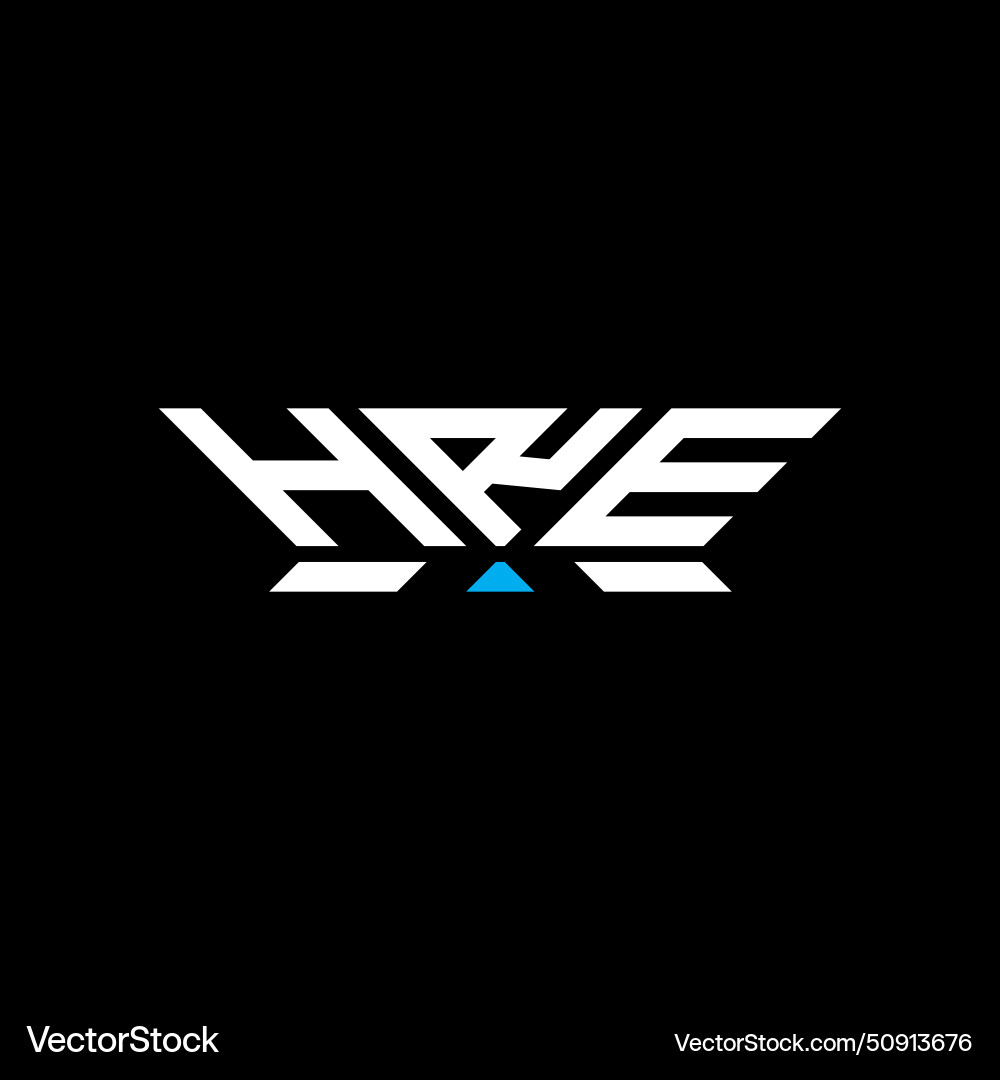 Hre letter logo design simple and modern Vector Image