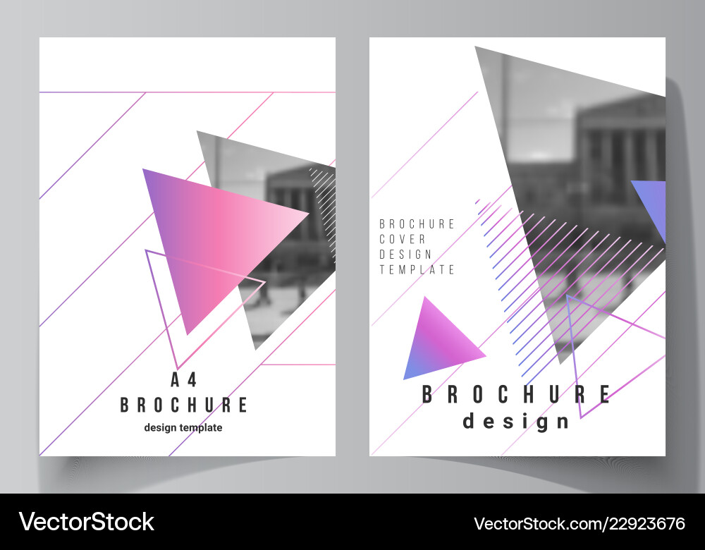 Layout of a4 format modern cover Royalty Free Vector Image