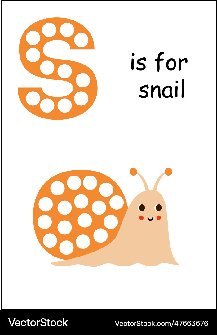 Englisches Alphabet lernen für Kinder Buchstaben s dot