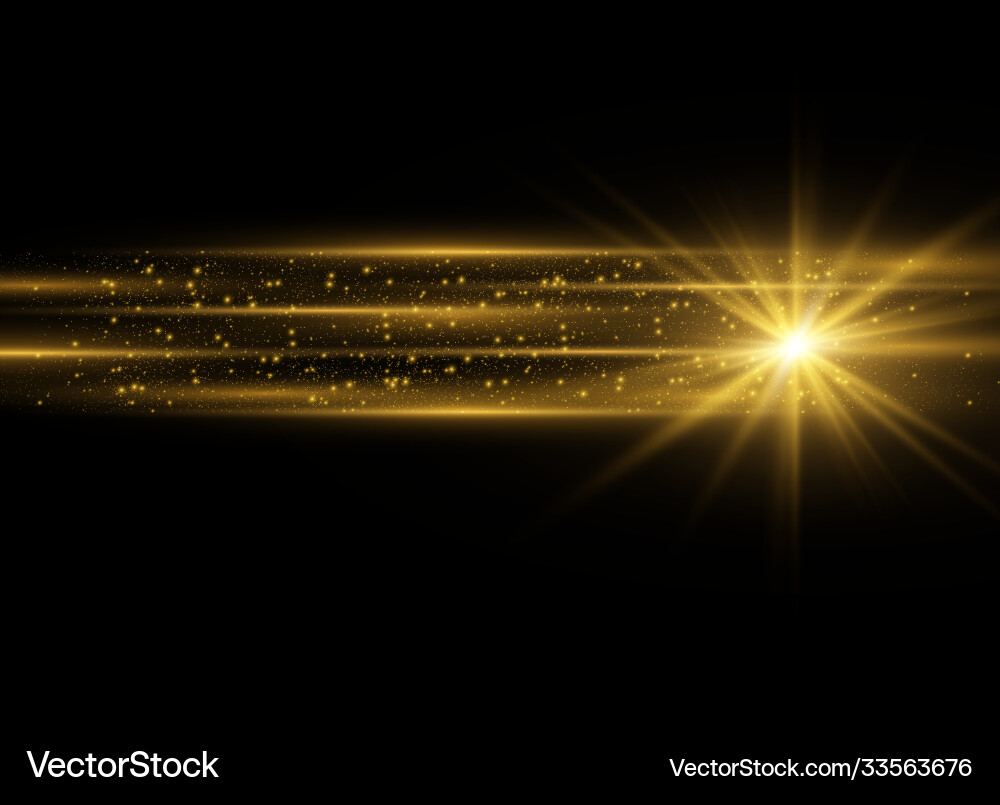 Yellow horizontal line Royalty Free Vector Image