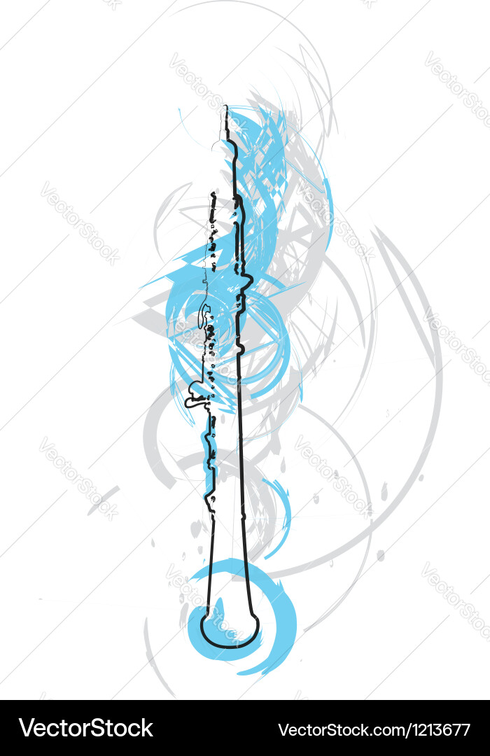 Abstract flute Royalty Free Vector Image - VectorStock