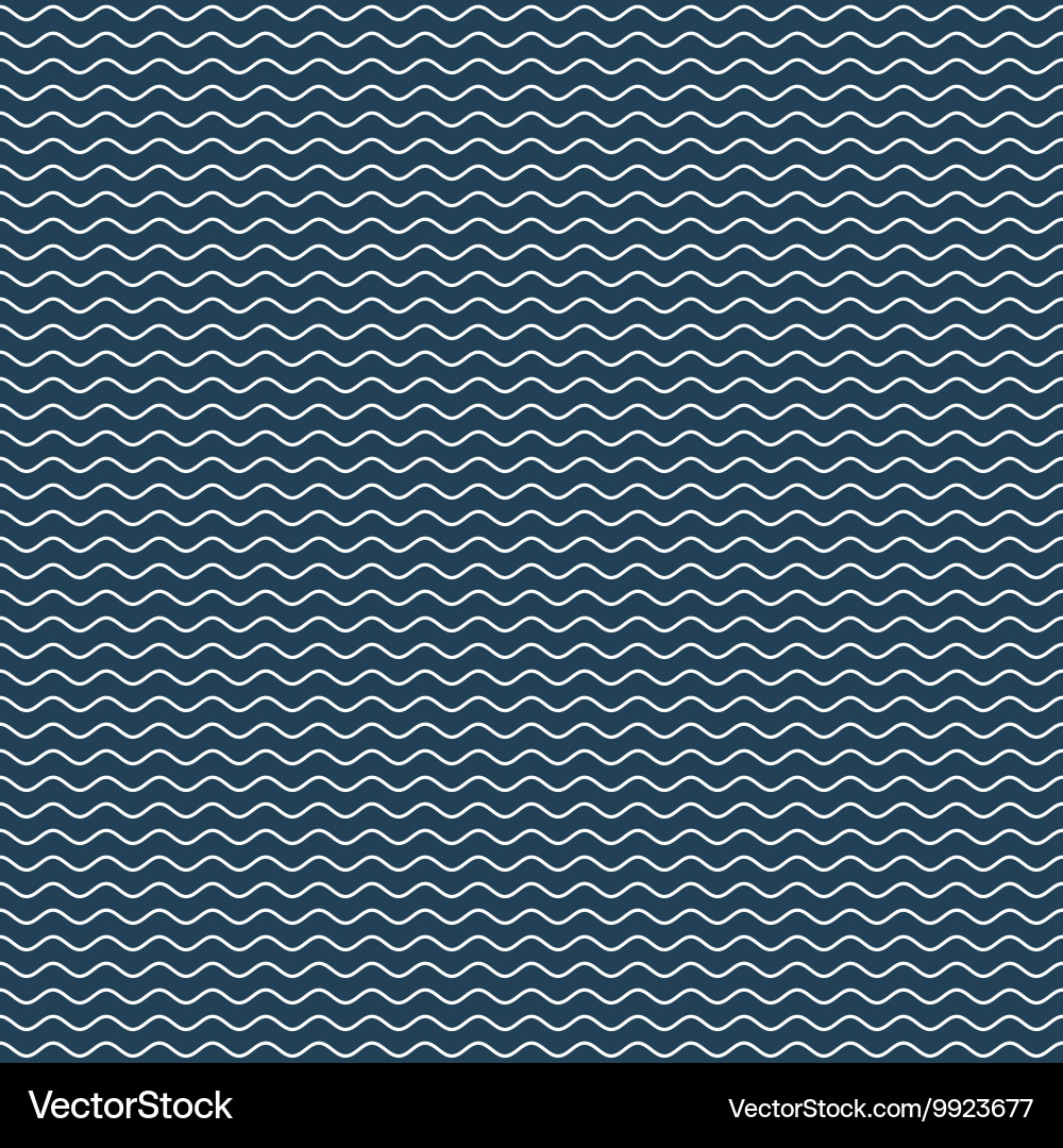 Blue Wave Pattern Royalty Free Vector Image - VectorStock