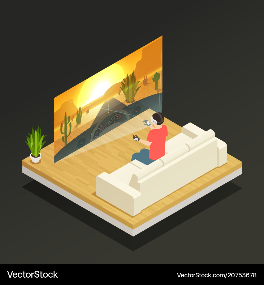 Augmented reality composition Royalty Free Vector Image