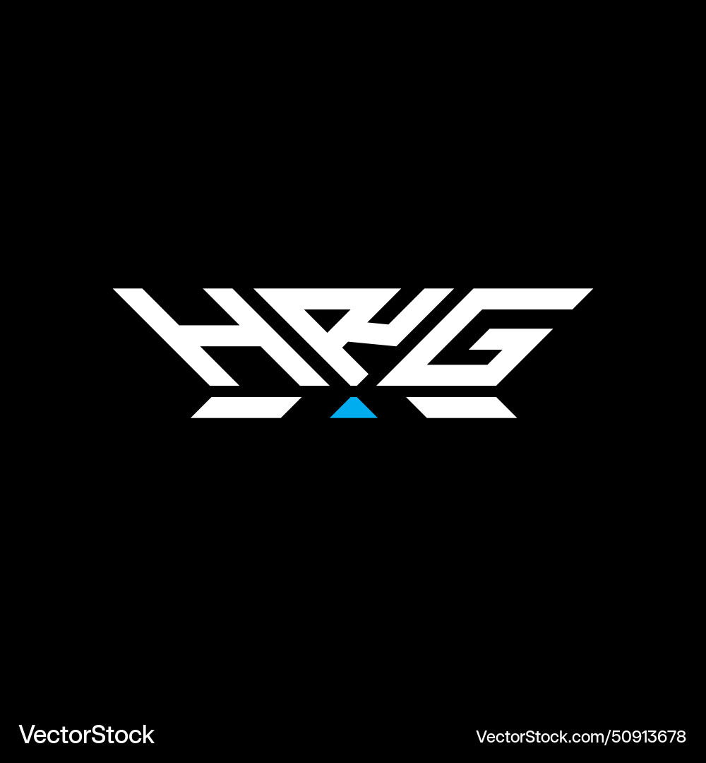 Hrg letter logo design simple and modern Vector Image