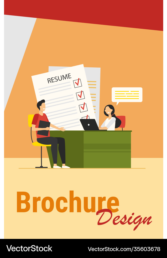 Job interview concept – Royalty-Free Vector | VectorStock