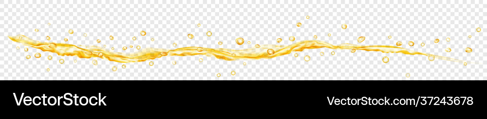 Transparent water jet with drops Royalty Free Vector Image