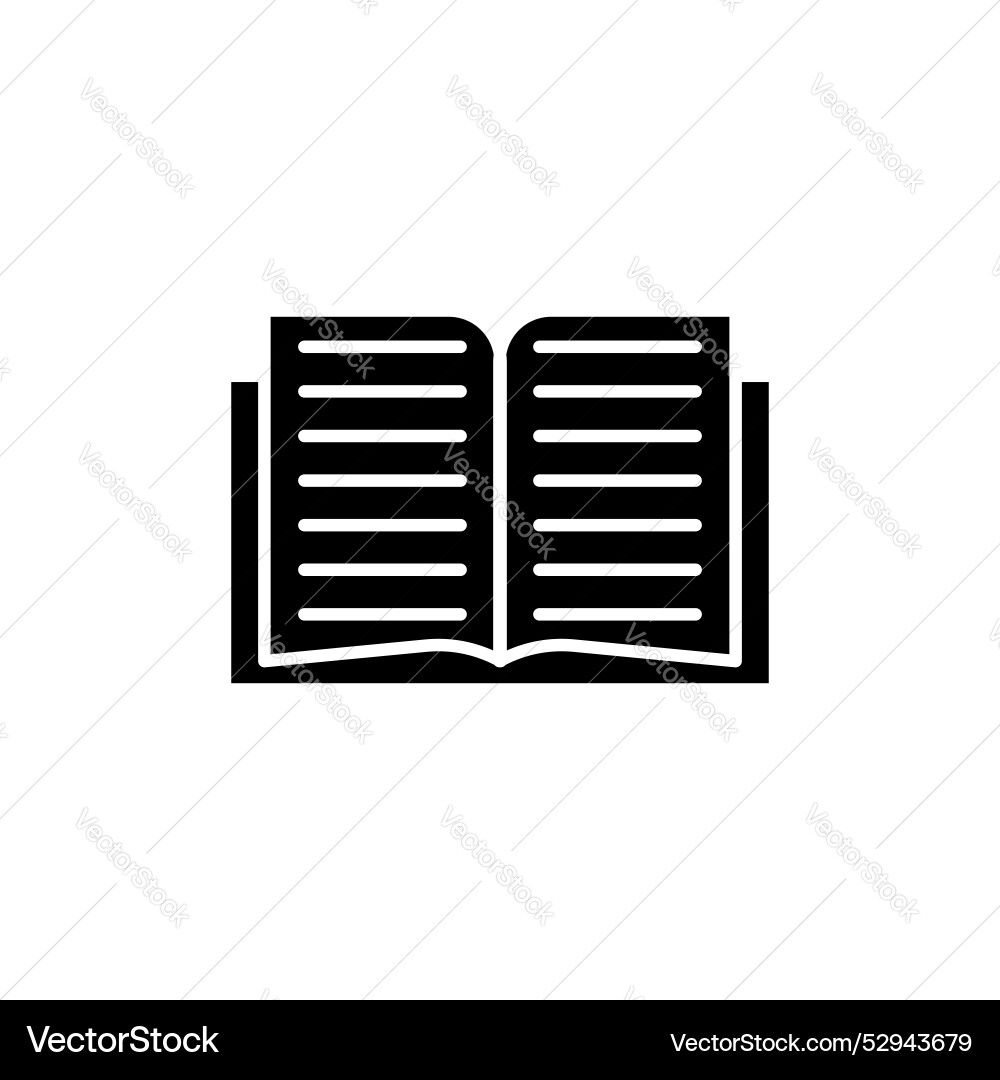Book icon set publication notebook symbol diary Vector Image